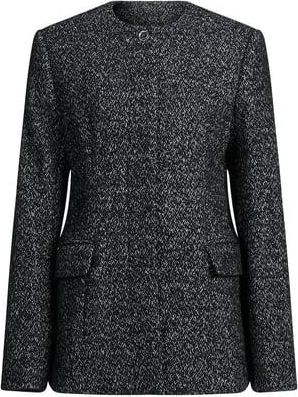 Toteme Veste cintr&eacute;e sans col en laine m&eacute;lang&eacute;e