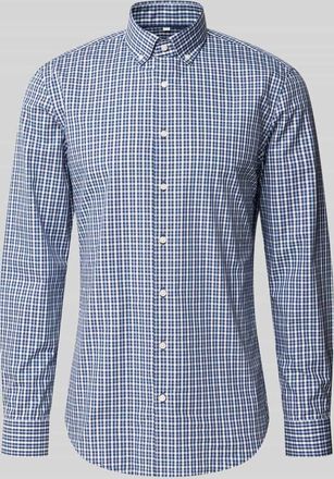 Jake*s Slim Fit Businesshemd aus reiner Baumwolle