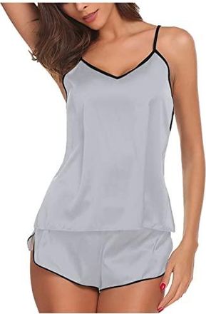 Generic Lingerie Rouge Dentelle Pyjama Sous-v&ecirc;tements Ensemble Charmant Dentelle Sous-v&ecirc;tements Bodys Femme, gris, XXL