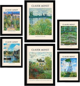 Nacnic Feuille daffichage Monet 2. Painter Gallery. Peintures d&eacute;coratives pour votre salon, chambre, maison. Impressions dart mural. Tailles A4 et A3