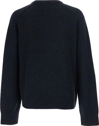 Acne Studios Cotton Round Neck Sweater - Black