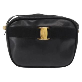Ferragamo Pre-owned Vara Schleife Kamera Schultertasche - - Pre-owned - Damen - Schwarzk - ONE SIZE