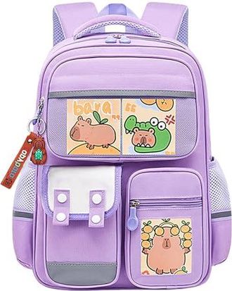 Generic Capybara Sac &agrave; dos - Sac &agrave; bandouli&egrave;re animal mignon Capybara | Sac &agrave; dos &agrave; th&egrave;me pour enfants, sac &agrave; dos en peluche Capybara pour les voyages scolair