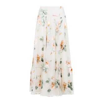 Zimmermann Carousel Burnout Midi Rock - - Skirts - Damen - Mehrfarbig - XL