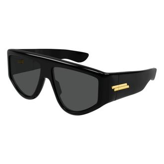 Bottega Veneta Lunettes de soleil bouclier classiques - unisex - Accessoires - Noir - Taille: 59 MM