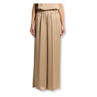 PESERICO Femme, Pantalons, Beige, Taille: 42 FR Wide Pantalons