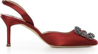Manolo Blahnik Femme, Chaussures, Rouge, Taille: 38 EU Escarpins