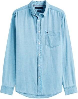 Tommy Hilfiger Baumwollhemd in Blau