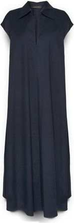 Elena Miro Ausgestelltes Kleid mit Kragen - - Dresses - Damen - Blau - S