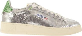 Autry Low-Top Sneaker - Dallas - Sequinned Trainers - Gr. 36 (EU) - in Beige - f&uuml;r Damen