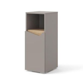 Vicco Armoire Midischrank Marelle, Gr&egrave;ge/Gr&egrave;ge, 30 x 74.5 cm avec Porte et Compartiment Ouvert