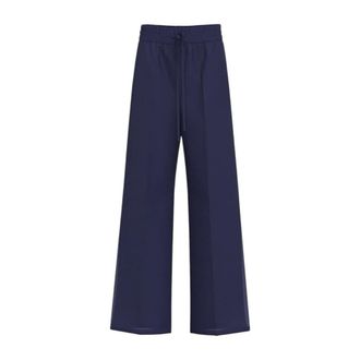 Marella Blaue Leinenhose - - Trousers - Damen - Blau - L