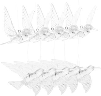 Soimiss 1 Satz Transparenter Vogel Aus Kristallkolibri Zum Selbermachen Dekoration Zum Aufh&auml;ngen An Der Decke Weihnachtsbaumschmuck V&ouml;gel Ornamente Zum Bastel