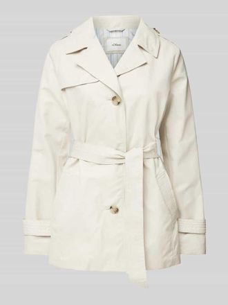 s.Oliver Red Label Kurzer Trenchcoat mit Bindegürtel