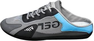 Generic Mules Homme Cuir et Maille Patchwork Mules et Sabots Homme Ete Legere Respirant Sabot &Eacute;t&eacute; Chaussures Orthop&eacute;diques Confort Basket Ouverte de Marche Ch