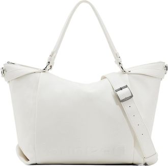 Desigual Womens Bag_Half Logo 23_LIBIA 2. 1000 White