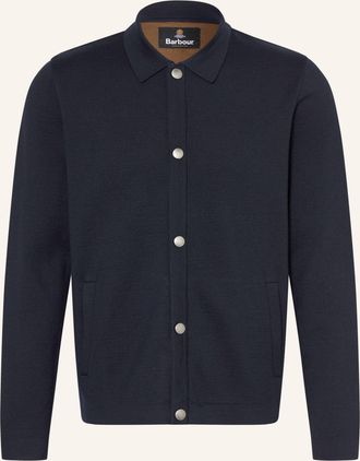 Barbour Strick-Overjacket Florcombe blau