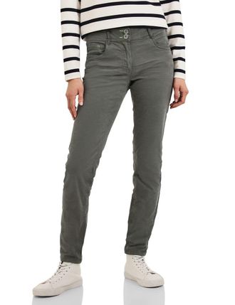 Cecil Damen B376001 Stoffhose Slim, Easy Khaki, 30