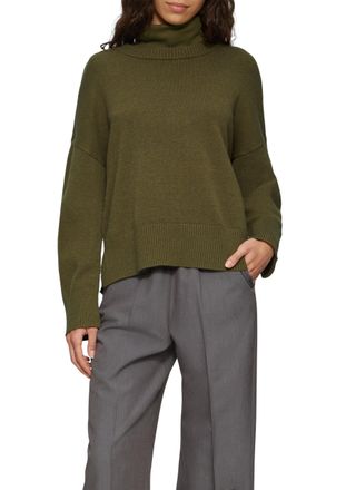QS by s.Oliver Damen 2153157 Pullover, Grün 78W0, 36