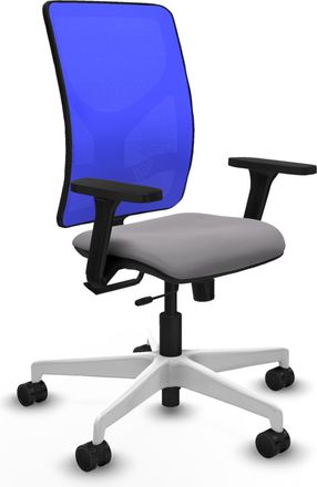 Piqueras y Crespo Stuhl aus PC-Mesh, mit 3D-Armlehnen, h&ouml;henverstellbare Lendenwirbelst&uuml;tze, ausgestattet mit Syncro/Traslack und Schneideschaum, mit Rollen von 65 mm, 