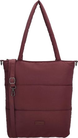 Beagles Damen Shopper Handtasche kompakt mit Reißverschluss - Schultertasche für Alltag mit langen Doppelgriffen - abnehmbarer, verstellbarer Schultergurt - I