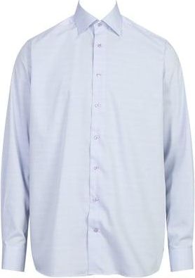 Eton Chemise droite col classique en coton imprim&eacute;