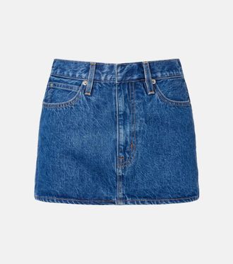 Slvrlake Denim Mini-jupe Micro en coton