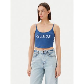 Guess Top V5GP16 K8RT2 Blau Regular Fit