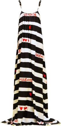 Alessandro Enriquez Femme, Robes, Multicolore, Taille: 40 FR Robe Maxi Ray&eacute;e