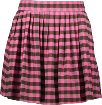 Kenzo Femme, Jupes, Rose, Taille: 36 FR Mini-jupe pliss&eacute;e avec poches