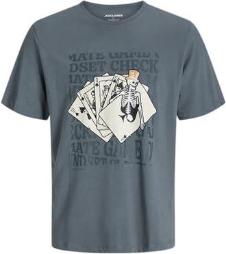 Jack & Jones Jjsully Tee SS Crew Neck, tempête, L Hommes