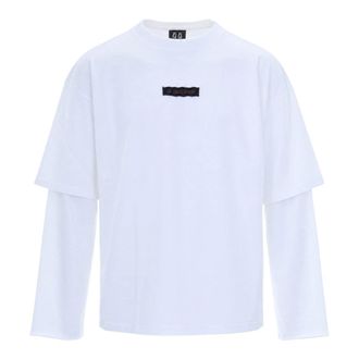 44 Label Group Sweatshirt mit Rundhalsausschnitt - - Tops - Herren - Wei&szlig; - L