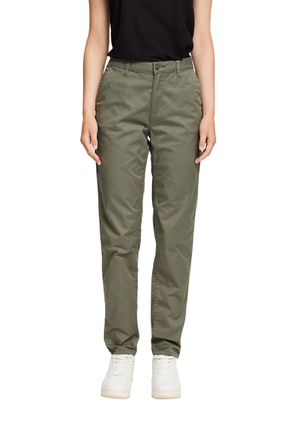 Esprit Damen Hose 990ee1b302, Khaki Green, 32W / 32L