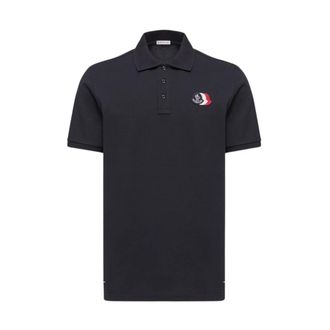 Moncler Moncler T-Shirts und Poloshirts Blau - - Tops - Herren - Blau - S