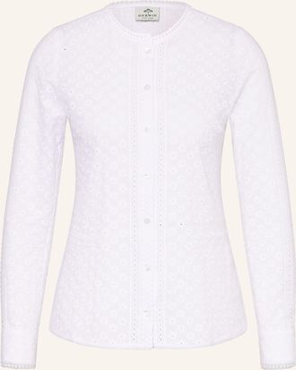 Berwin & Wolff Berwin & Wolff Trachtenbluse Aus Lochspitze weiss