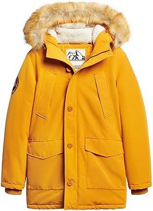 Superdry Chaqueta Parka Veste, Jaune Moutarde, M Homme