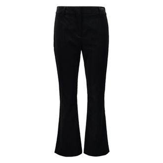 Cedric Charlier Samt-Hose - - Trousers - Damen - Schwarzk - XS