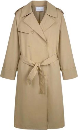 Frankie Shop Femme, Manteaux, Brun, Taille: 42 FR Riva Cotton Trench Coat