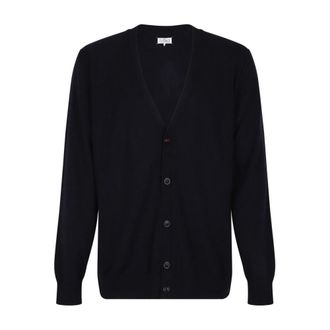 Maison Margiela Kaschmir-Cardigan mit V-Ausschnitt - - Knitwear - Herren - Blau - 2XL