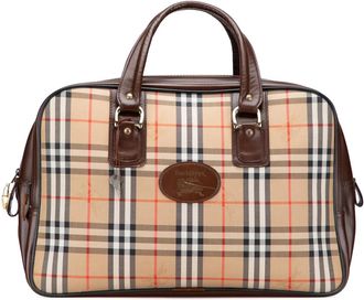 Burberry Weekender - Haymarket Check Canvas Travel Bag - Gr. unisize - in Braun - für Damen