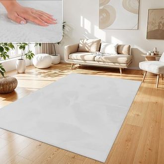 Paco Home Tapis Salon Fausses Fourrures Doux Lavable Moderne &Eacute;l&eacute;gant Facile &Agrave; Entretenir Effet Fourrure Uni Brillant Douillet &Agrave; Poils Courts, Dimension:240x340 