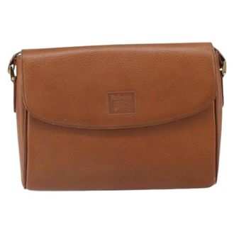 Burberry Sac bandouli&egrave;re en cuir doccasion - Femme - Pre-owned - Brun - Taille: ONE Size