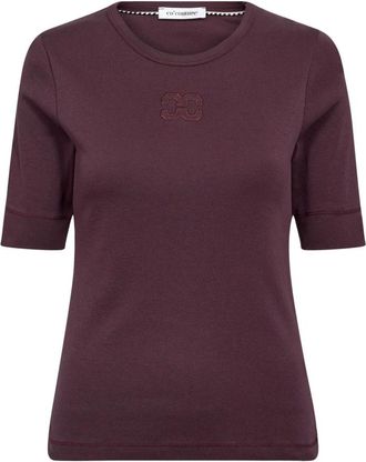 Co'Couture Femme, Tops, Violet, Taille: 42 FR GrannyCC Embroidery SS Tee