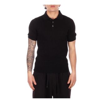 Tagliatore Homme, Tops, Noir, Taille: 3XL Kart Ribbed Polo