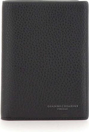Gianni Chiarini Homme, Accessoires, Noir, Taille: ONE Size Leather Passport Cover