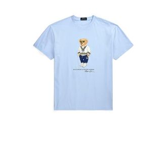 Polo Ralph Lauren bedrucktes T-Shirt in Blau