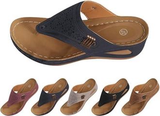 Generic Tongs pour femme - Tapis de yoga - Sandales confortables avec fasciite plantaire - Soutien de la vo&ucirc;te plantaire - Tongs ergonomiques pour femme - L&eacute;g