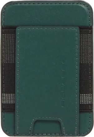 Piquadro Modulares Leder MagSafe Kartenetui - - Accessories - Herren - Gr&uuml;n - ONE SIZE