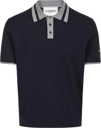 Iceberg Homme, Pulls, Bleu, Taille: 2XL Classic Polo Sweater