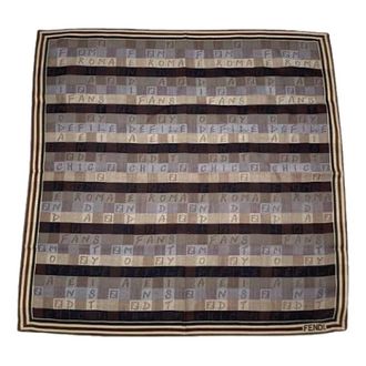 Fendi Foulard en soie Pre-owned - Femme - Pre-owned - Multicolore - Taille: ONE Size